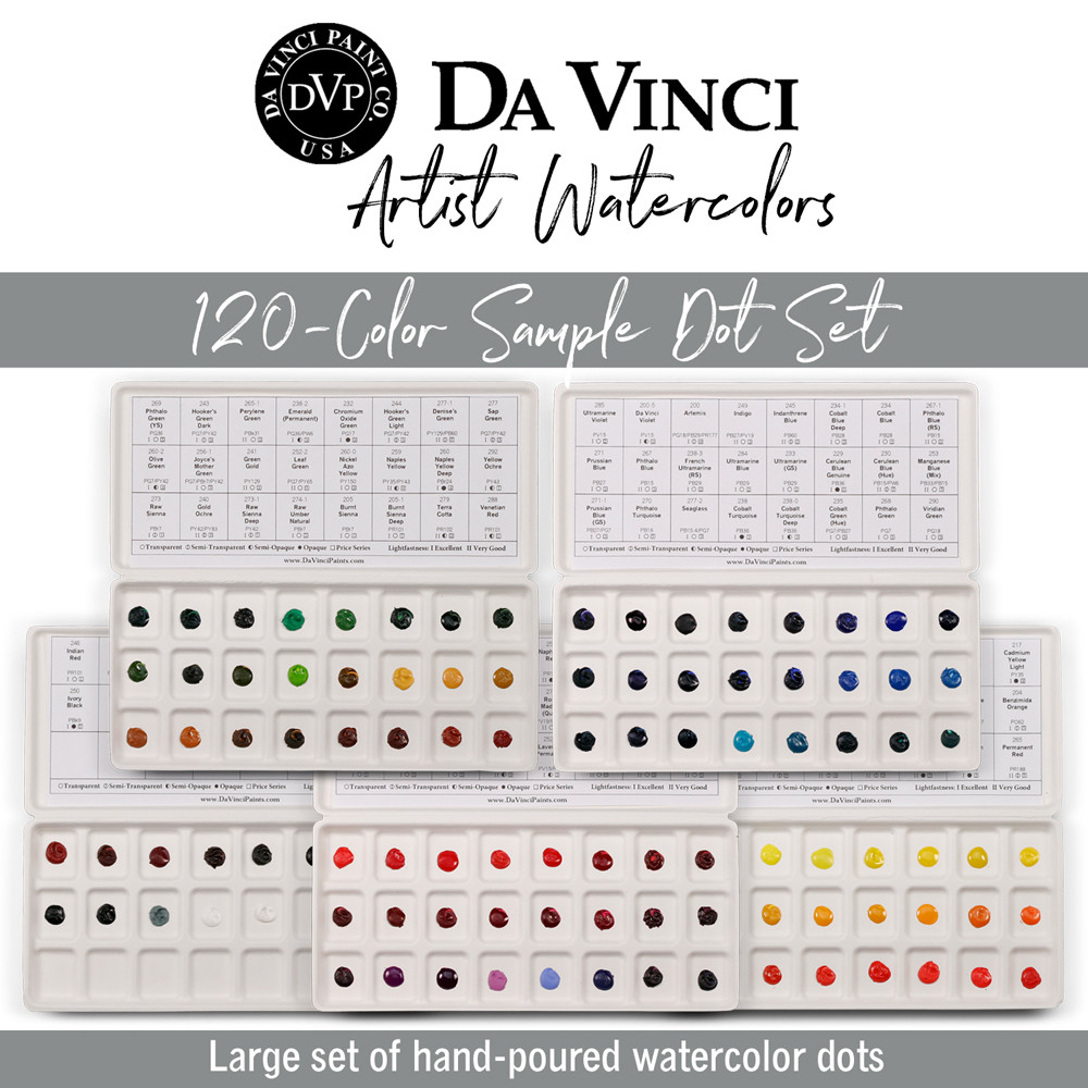 Da Vinci Artist Watercolors Complete Dot Sample Set