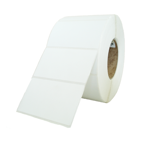 Permanent Adhesive,76mm core, ( 2000/roll)- 102mm x 48mm - White ...