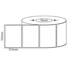 Buy 102mm x 74mm - White DIRECT THERMAL Top Coated - Permanent Labels ...