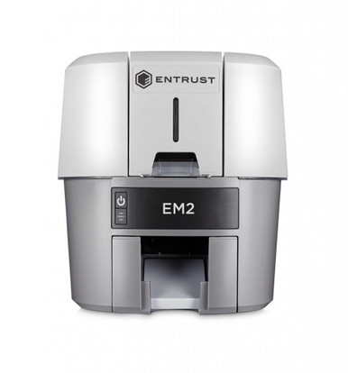 ENTRUST EM2 dual-sided print Direct-to-Card ID Printer BUNDLE