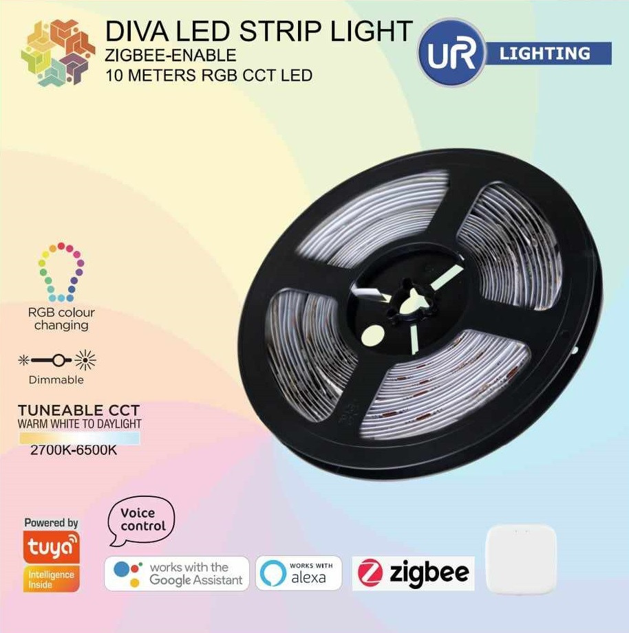 Smart LED Downlights, Strips & Hubs – Zigbee, Bluetooth, Wi-Fi Enabled