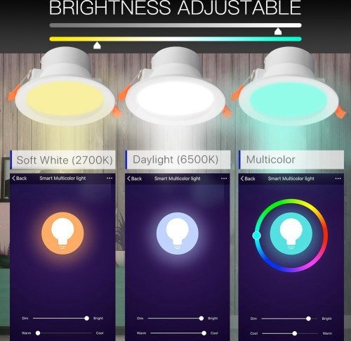 Smart LED Downlights, Strips & Hubs – Zigbee, Bluetooth, Wi-Fi Enabled