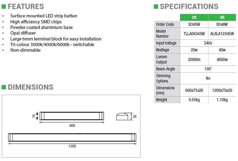 LED Battens for Indoor & Outdoor Use – Tubes & Strips for Energy ...