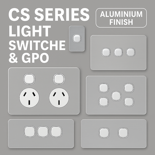 CS Series Light Switches & Power Points | Premium Aluminium Finish ...