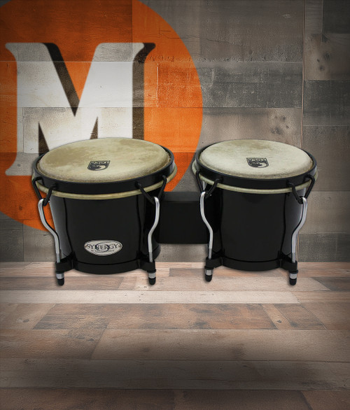 Toca Synergy Synthetic Bongos, 6"/7" - Black (2100SB) | Musician Madness