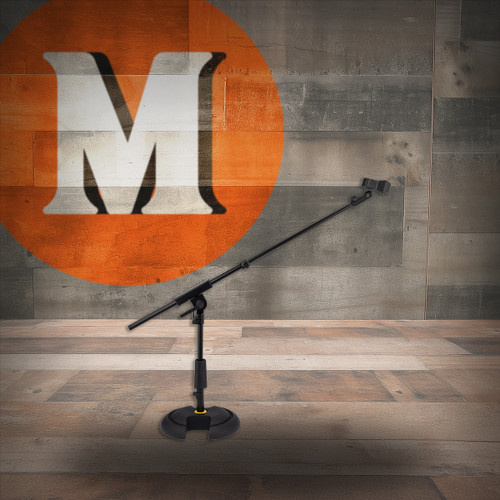 Hercules Low Profile Microphone Stand with Telescopic Boom Arm ...