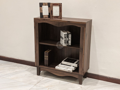 Nalis 2 Tier Bookshelf - Walnut-OUT OF STOCK - Odds & Ends Kenya