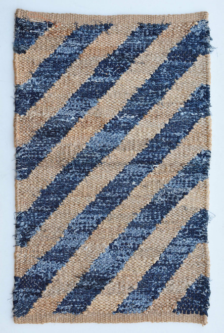 Jute/Denim Panja Weave Durrie W/ Hamming - MH-4151 1.6X2.3M - Odds ...
