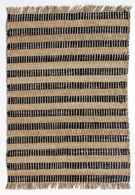Jute Panja Weave Durrie With Fringes - MH-4217 1.6 x 2.3m - Odds & Ends ...