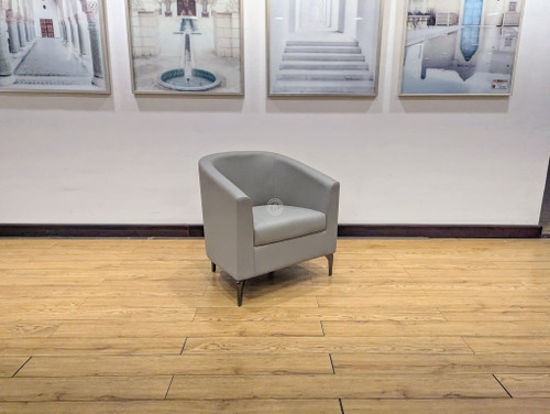 V6151 Reception Chair In Smoke Grey PU -OUT OF STOCK - Odds & Ends Kenya