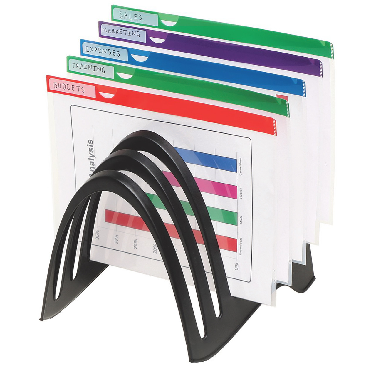 Crystalfile #8108502 Enviro Desktop Filer Black | Mega Office Supplies