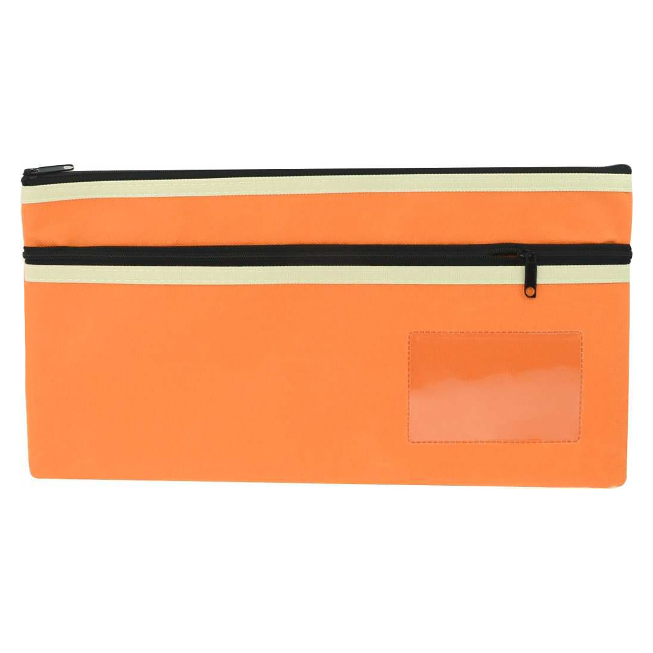 Osmer Polyester Case 2 Zip 35x18cm Orange Pk6 | Mega Office Supplies