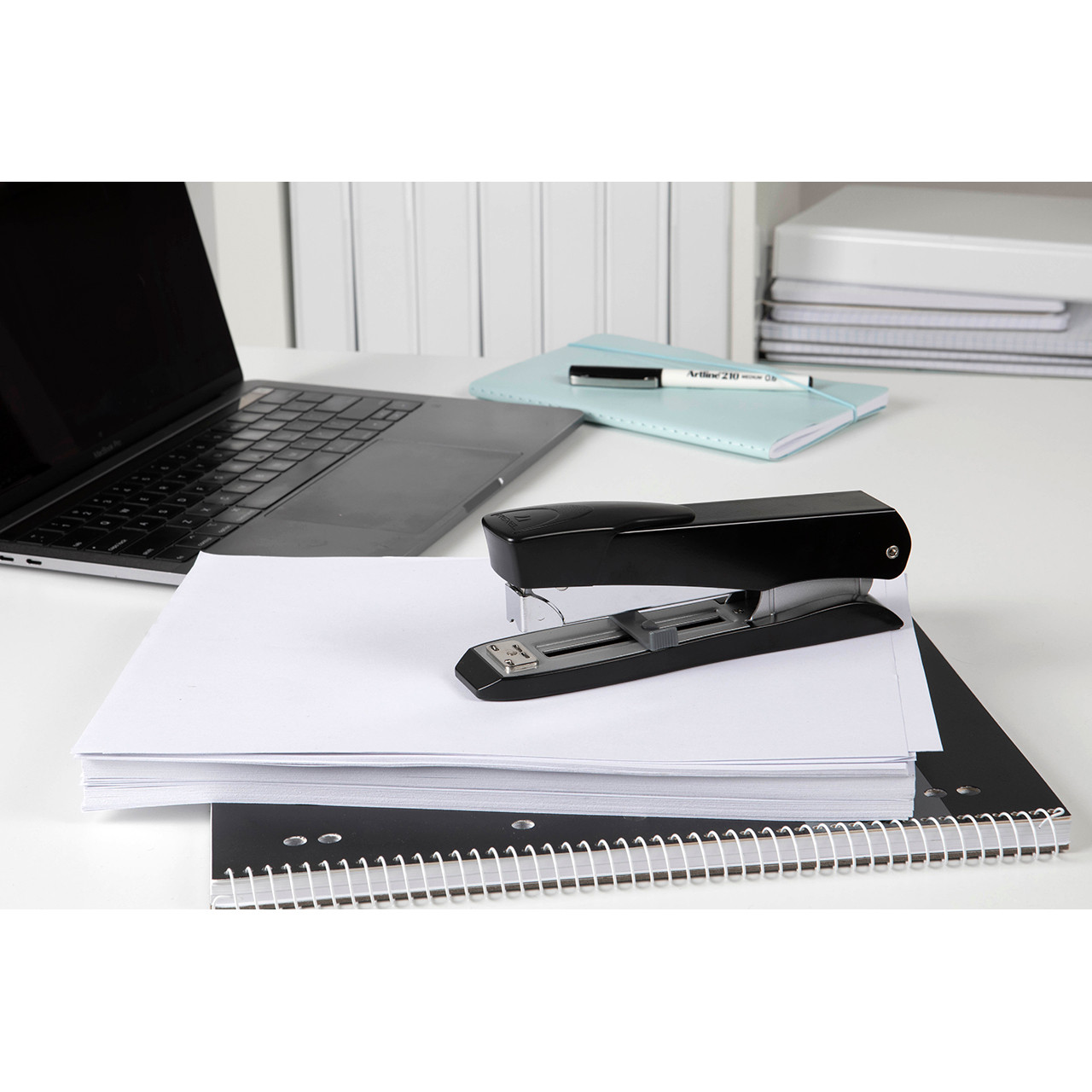 Rexel Front Load Clam Full Strip Stapler Black | Mega Office Supplies