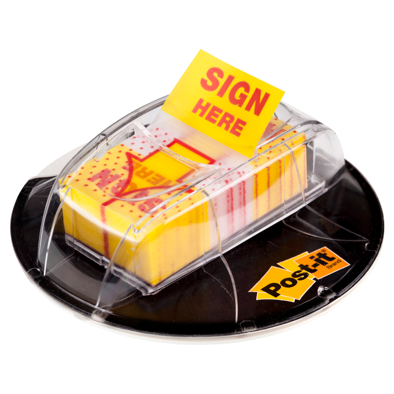 3M 680-HVSH Yellow Sign Here Post-it Flags - Portable | Mega Office ...