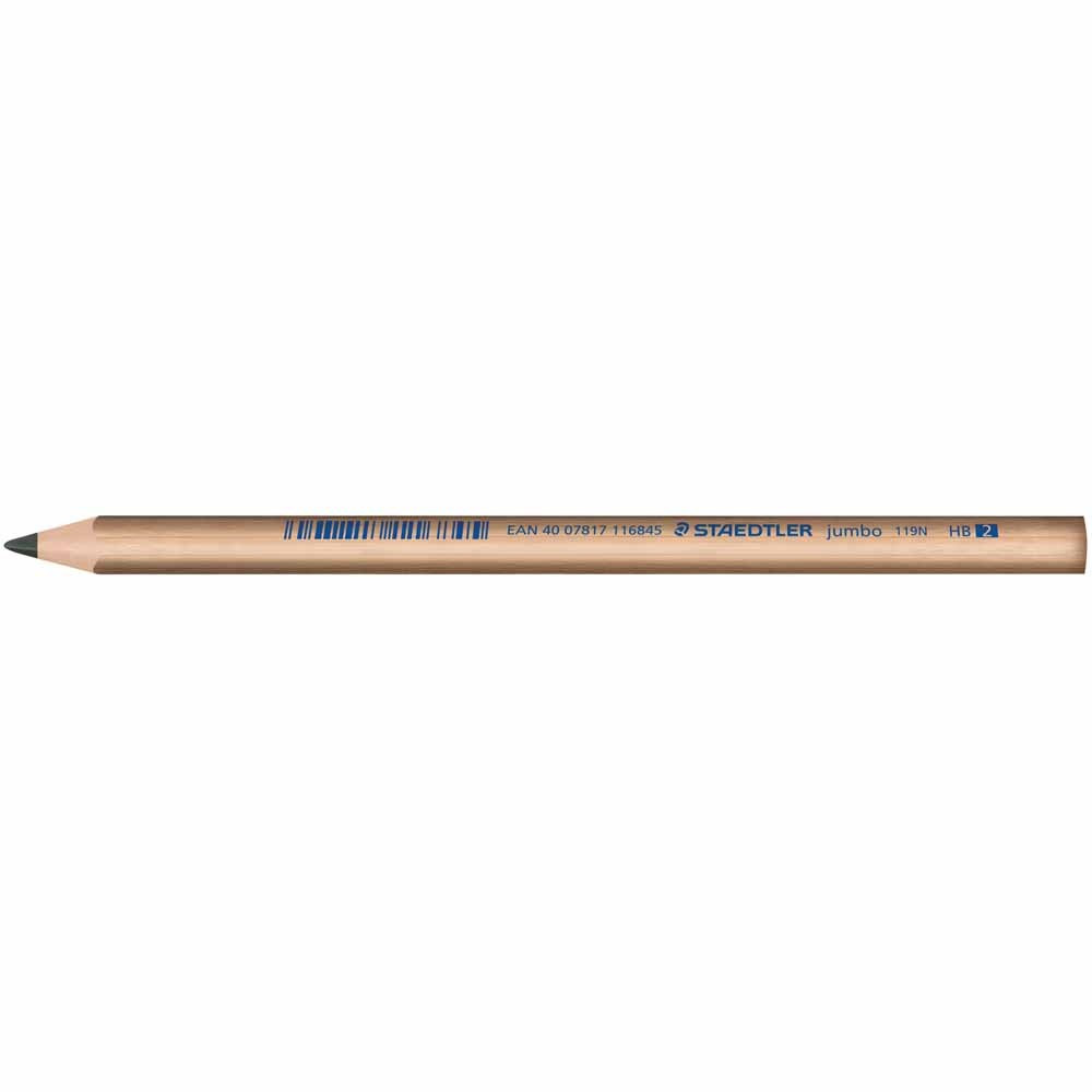 Staedtler 119N-HB Natural Jumbo Triangular Pencil HB - Box of 12 | Mega ...