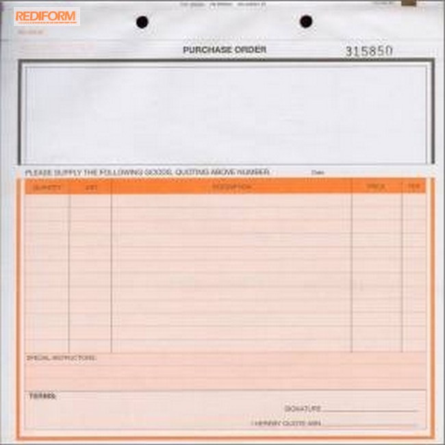 Bala Rediform Carbonless Purchase Order Snap Sets - 10 Packs | Mega Office Supplies