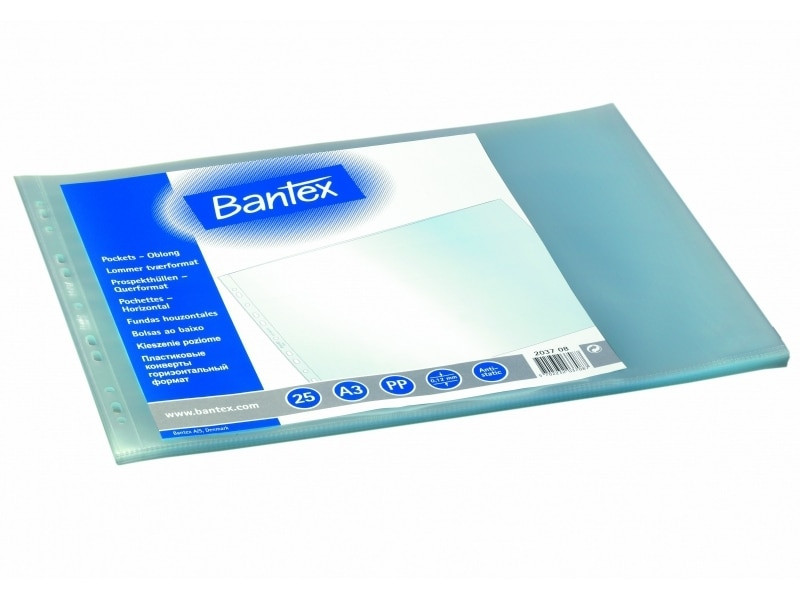 Bantex 100855046 Tough Pp Sheet Protectors A3 120 Microns Landscape ...