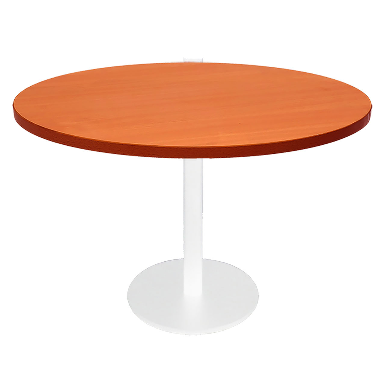 Rapidline #CBT12 WS C Round Table Disc Base 1200mm Cherry/White | Mega ...