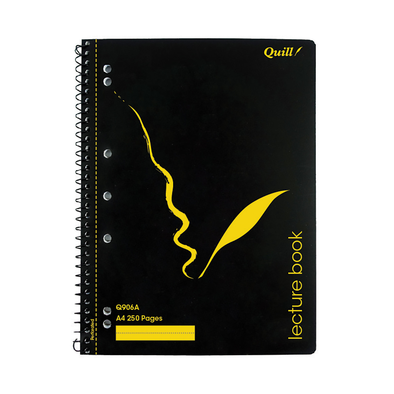 Quill Q Series Lecture Book A4 70Gsm Pp 250 Pages Black - Pack Of 5 ...