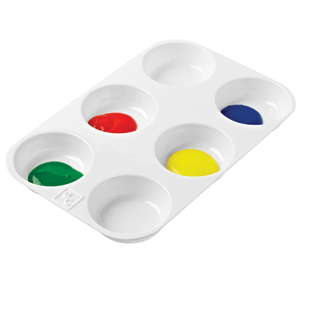 6-Well Muffin Palette - Educational Colours | Mega Office Supplies