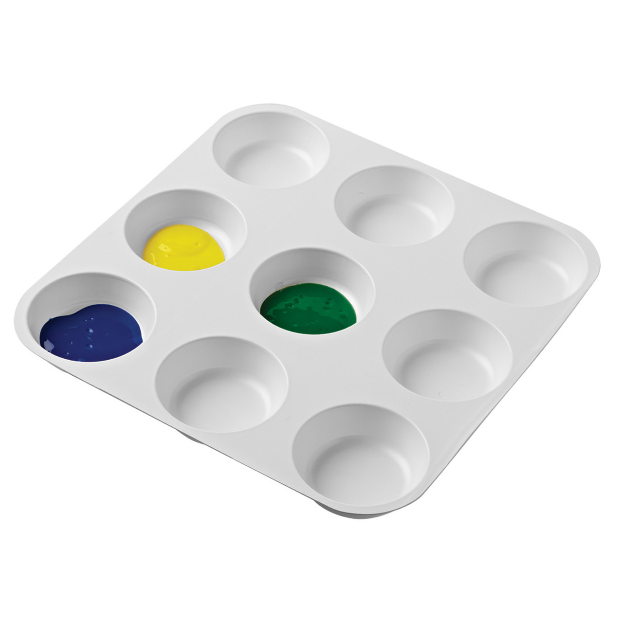 9-Well Muffin Palette - Educational Colours | Mega Office Supplies
