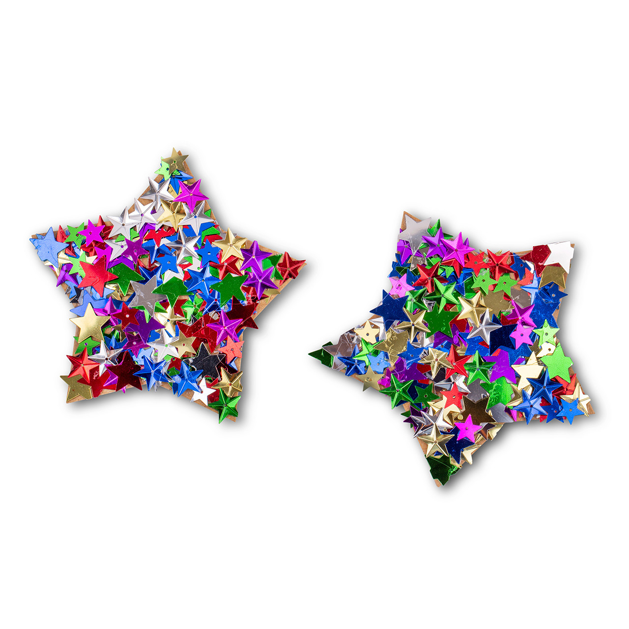 Assorted Sequin Stars 150g - Educational Colours | Mega Office Supplies