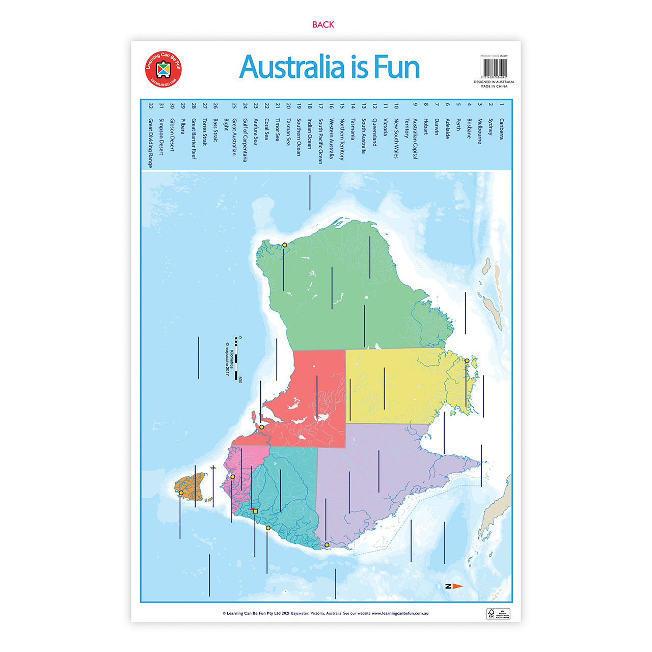 Australia Is Fun Poster | Mega Office Supplies