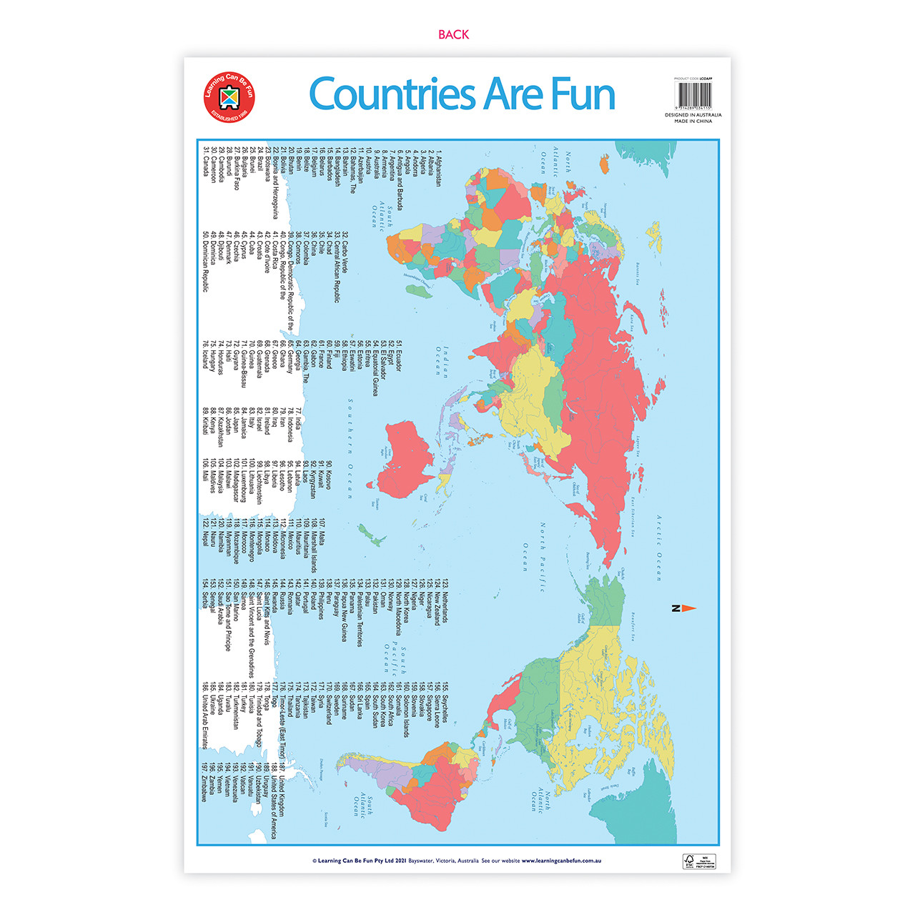 Countries Are Fun Poster | Mega Office Supplies