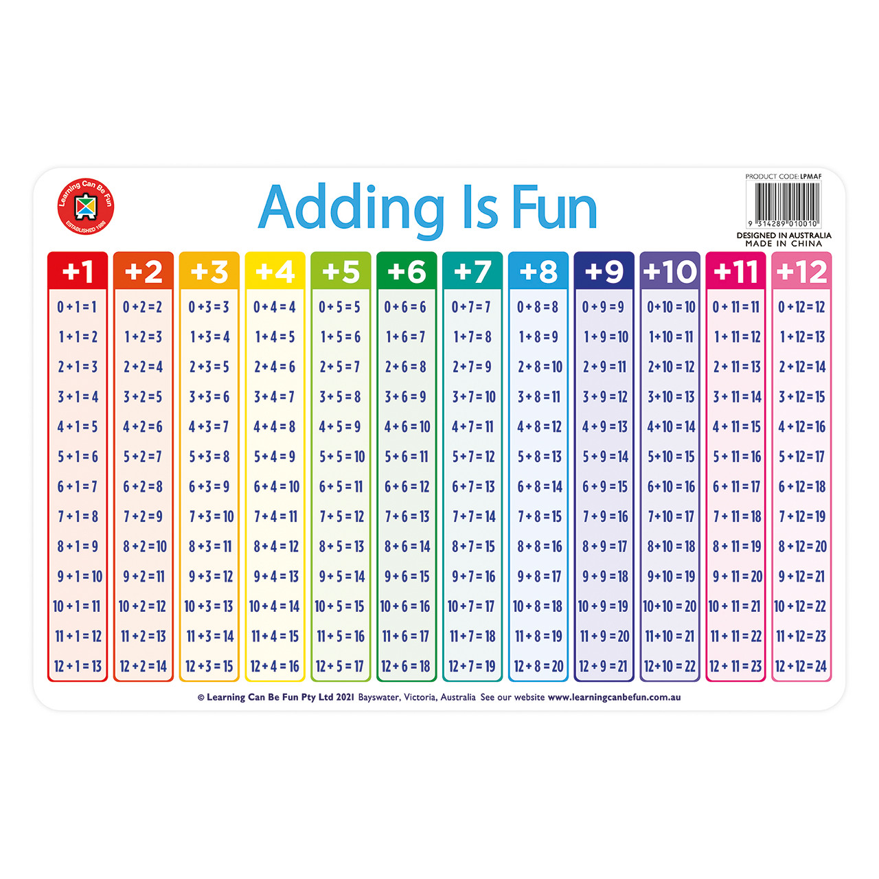 Adding Is Fun Placemat | Mega Office Supplies