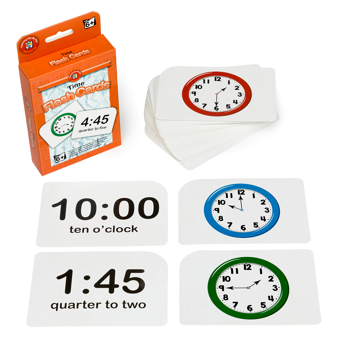 Time Flash Cards - Learning Can Be Fun | Mega Office Supplies