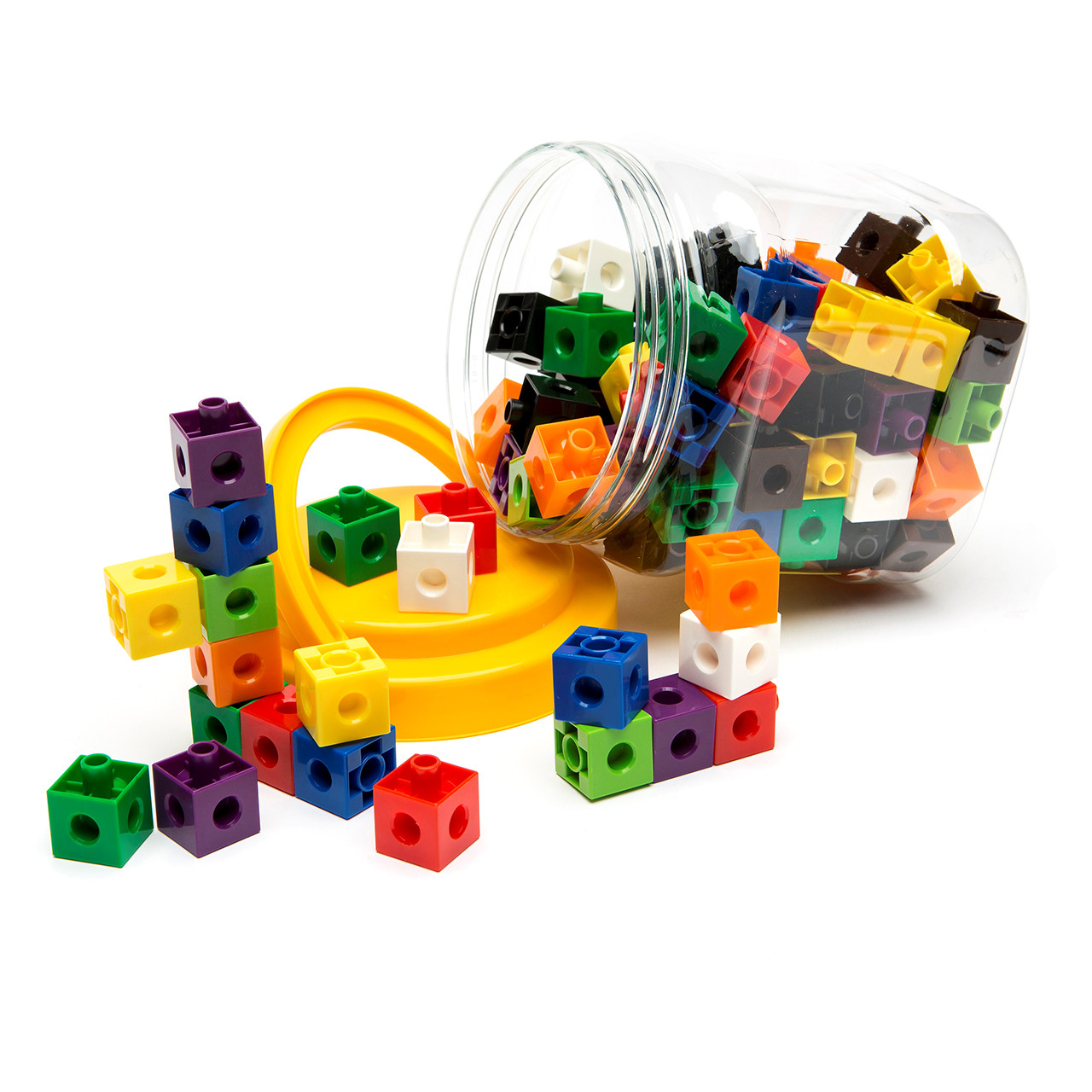 Linking Cubes Jar - 100 Pieces | Mega Office Supplies