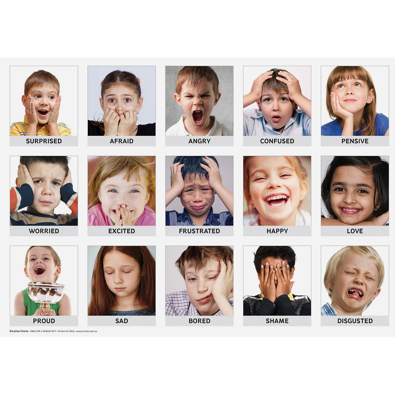 Emotion Art & Language Charts A3 | Mega Office Supplies