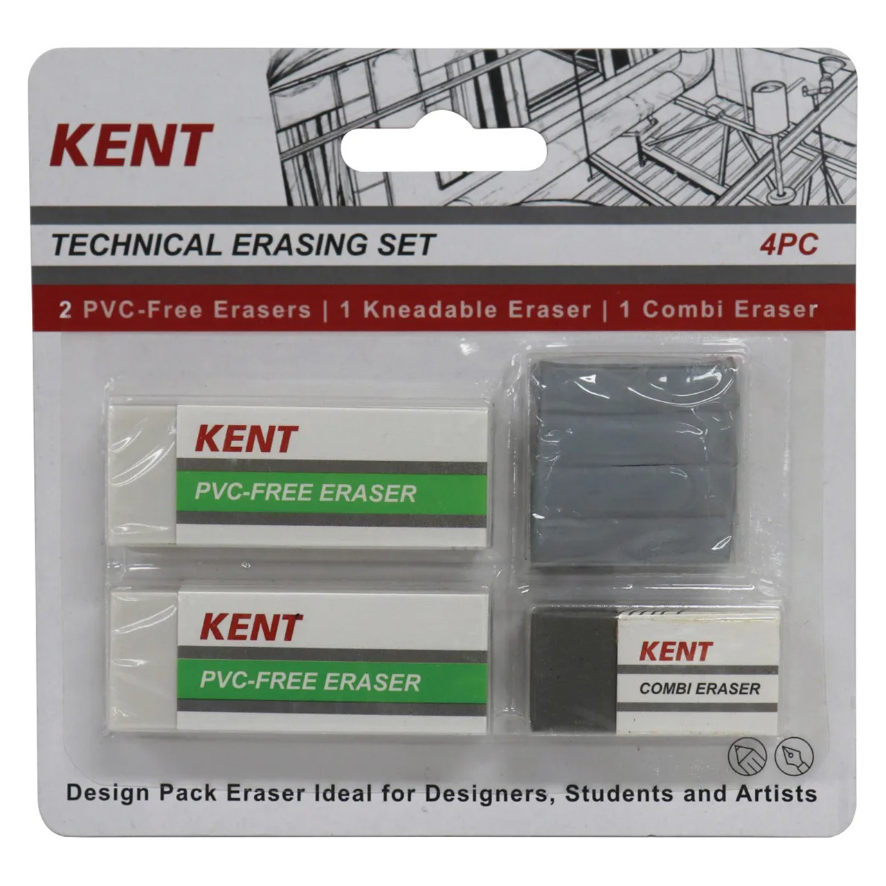 Kent Technical Eraser Set | It's A Mega Thing