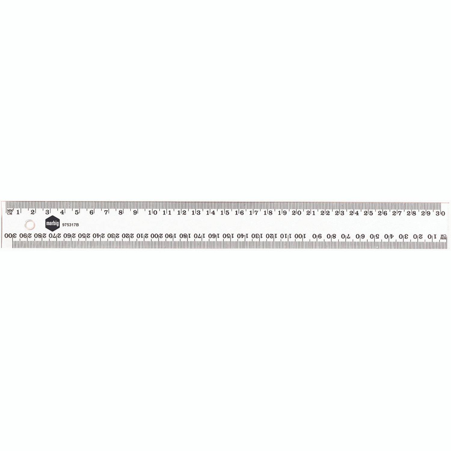 Mbg Plastic Ruler 30cm Clear | Mega Office Supplies