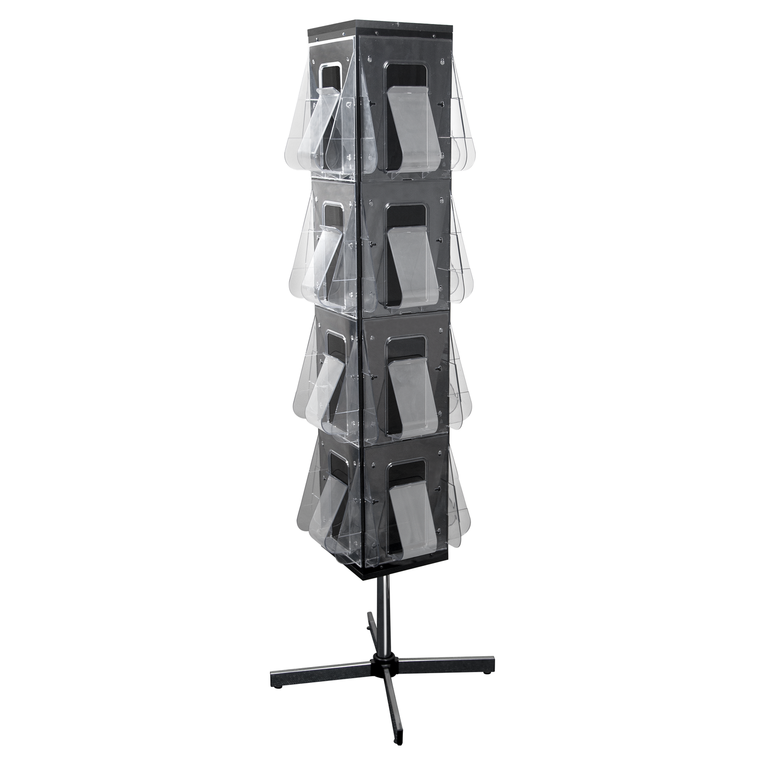 JPM Deflecto Deluxe Rotating Floor Stand - A4 x 16 | Mega Office Supplies