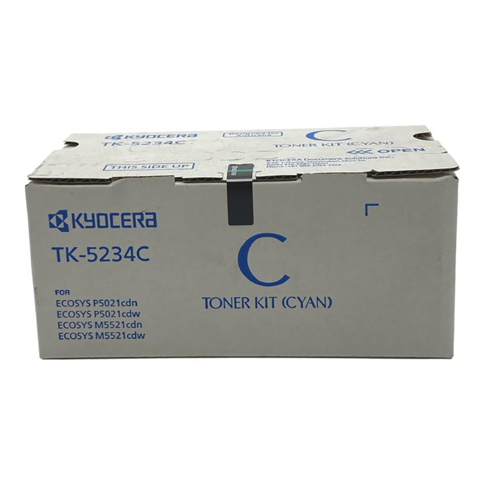 Kyocera TK5234C Toner Cartridge Cyan - 2,200 pages | Mega Office Supplies