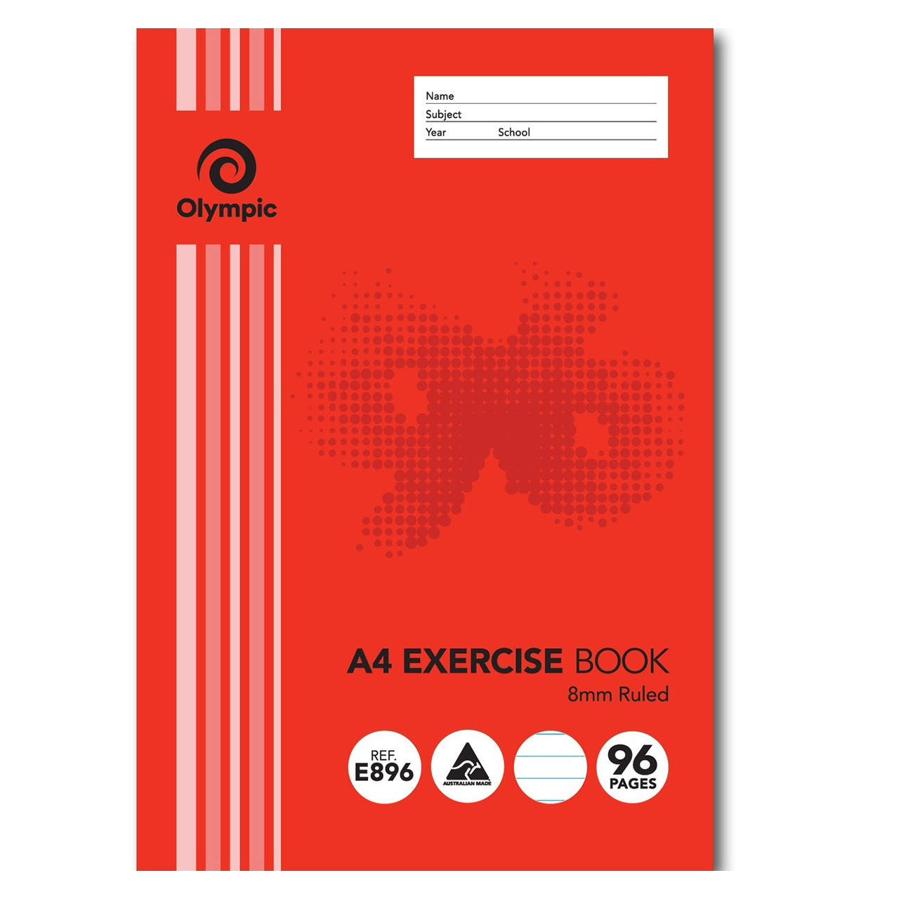 Olympic A4 96-Pg Exercise Book 8mm Feint - Pack of 10 | Mega Office ...