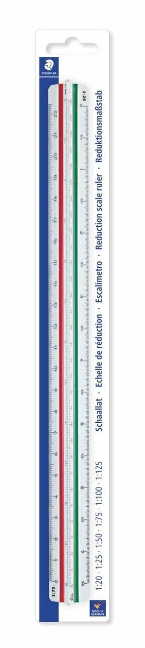 Staedtler 561 98-1BK Mars Triangular Reduction Scale Ruler Version 1 ...