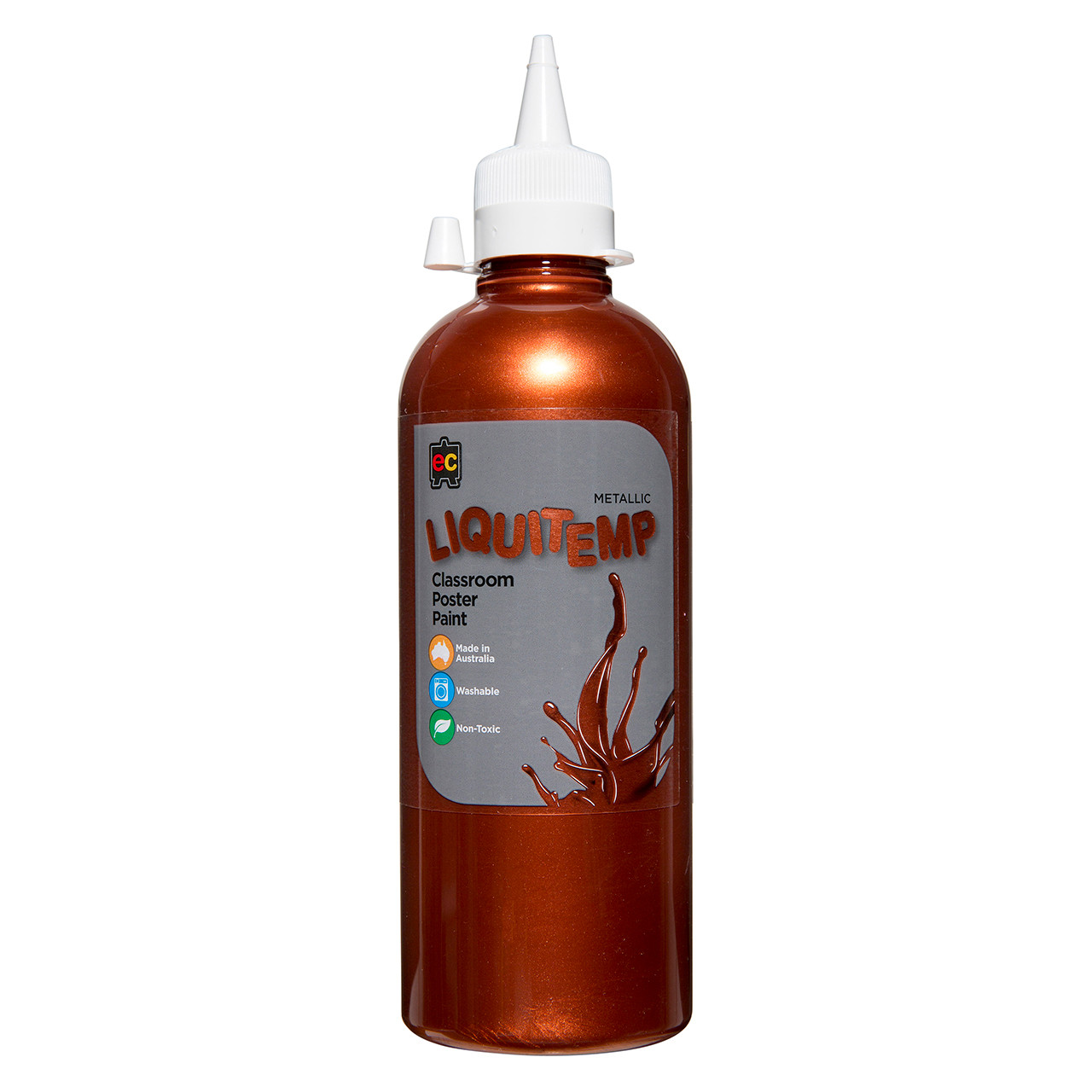 Copper Metallic Classroom Poster Paint (500ml) | Mega Office Supplies