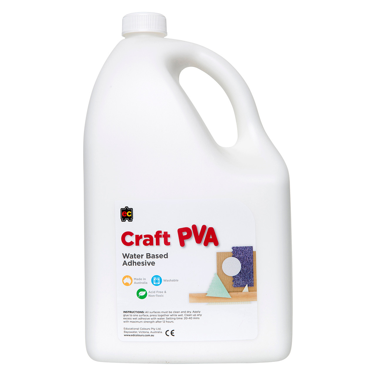 Craft PVA Water Based Adhesive 5L - Educational Colours | Mega Office ...