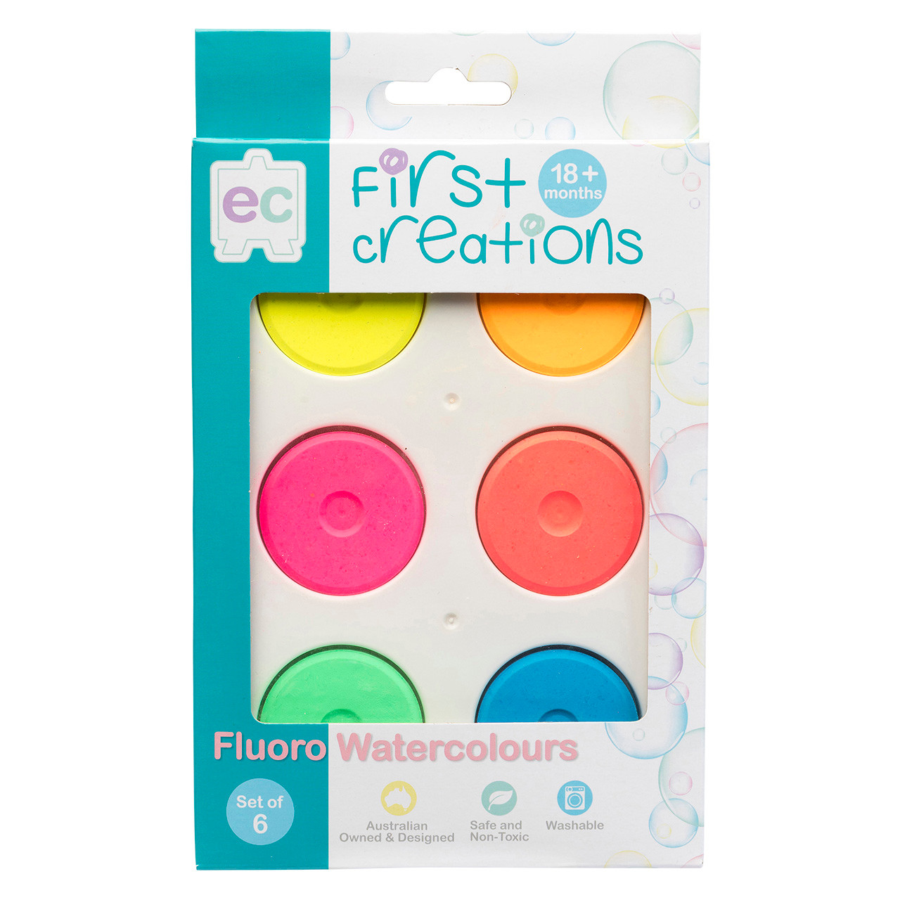 Fluoro Watercolours Set of 6 | Mega Office Supplies