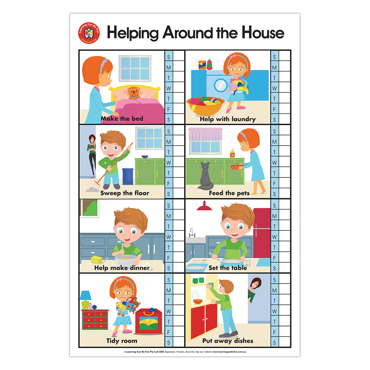 Helping Around The House Poster | Mega Office Supplies