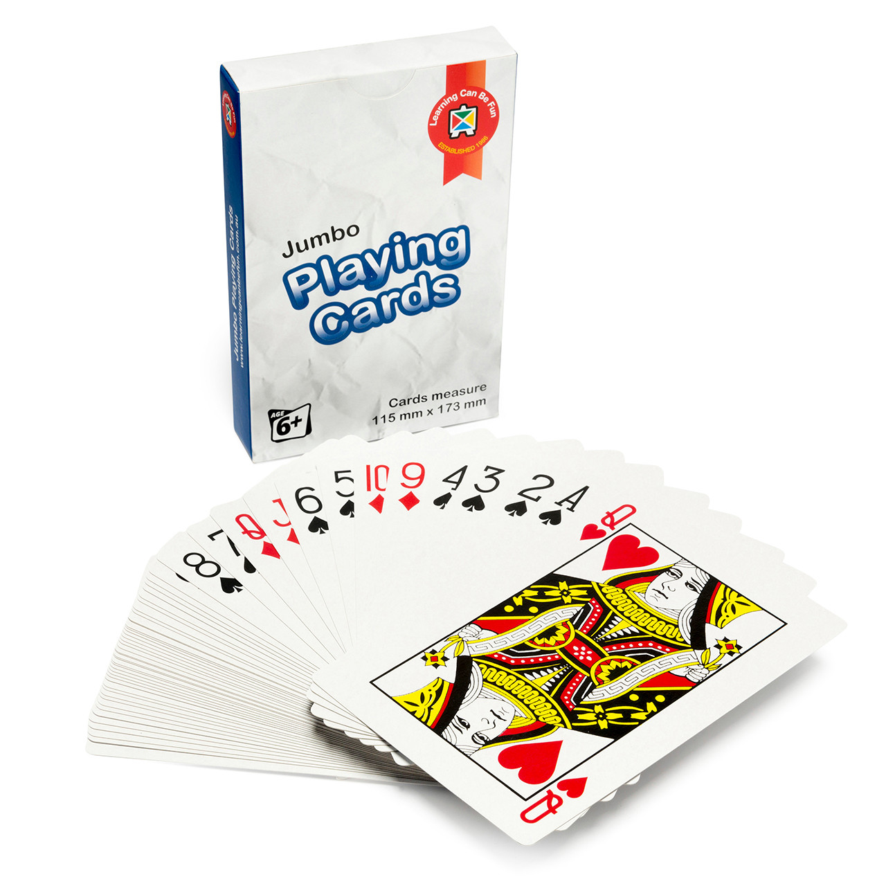 Jumbo Playing Cards - Learning Can Be Fun | Mega Office Supplies