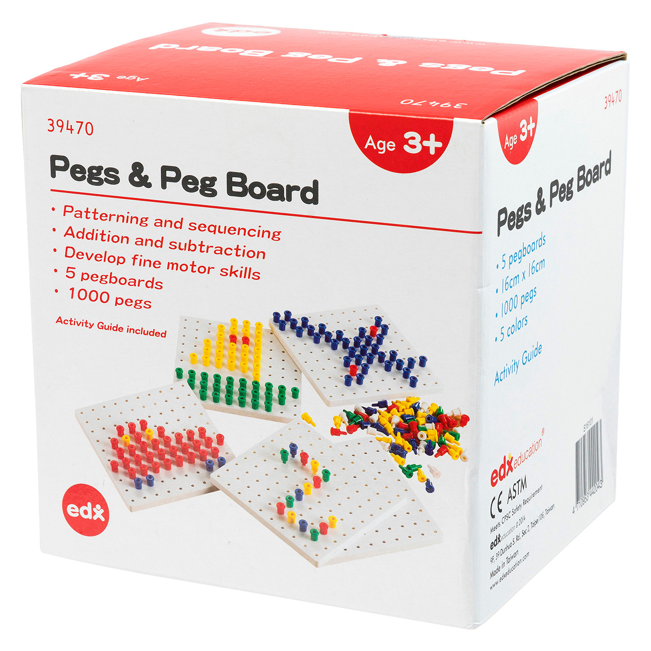 EDX Education Pegs and Peg Board Set | Mega Office Supplies