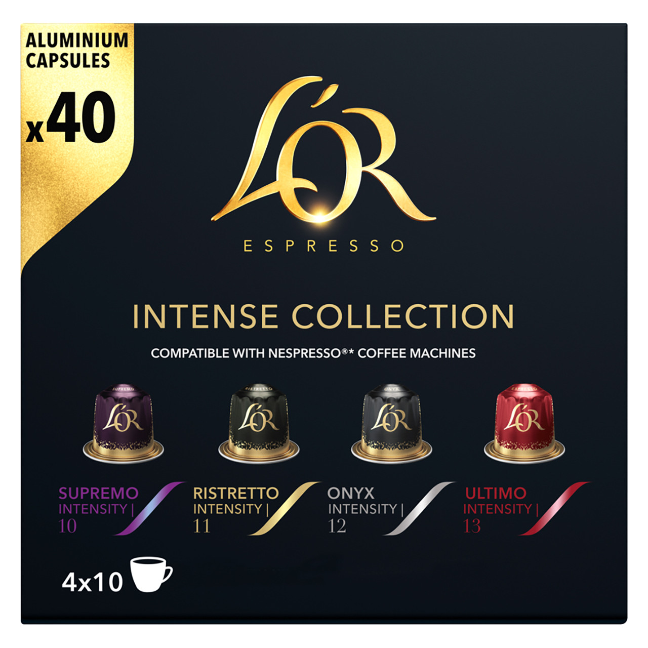 L'Or Intense Collection Mix Variety - Pack 40 | Mega Office Supplies