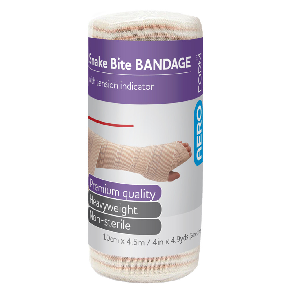 AeroForm Snake Bite Bandage 10cmx4.5m Wrap/12 | Mega Office Supplies