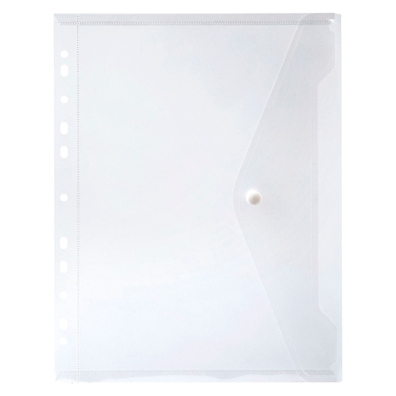 Marbig #2025912 Binder Pocket with Button Closure Clear - Box of 12 ...