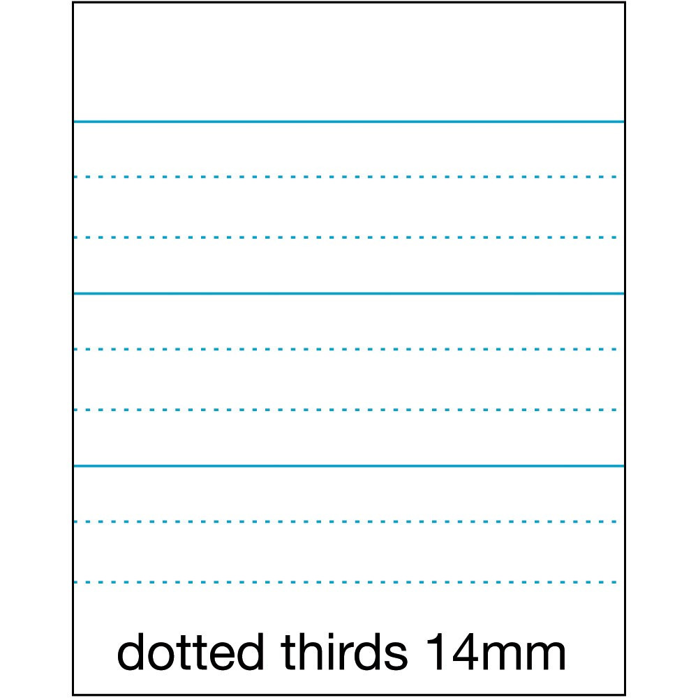 Exercise Bk A4 96P 14mm Dotted 3rds Ruled Pk10 | Mega Office Supplies