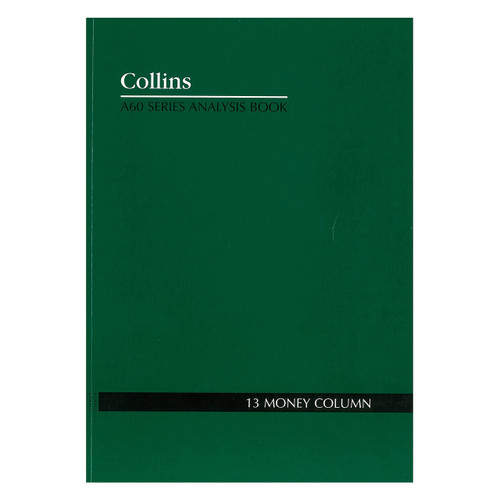 Collins Analysis Book Series 'A60' 13 Money Column Green Cover | Mega ...