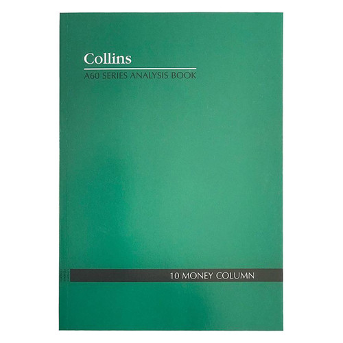Collins Analysis Book Series 'A60' 10 Money Column Green Cover | Mega ...